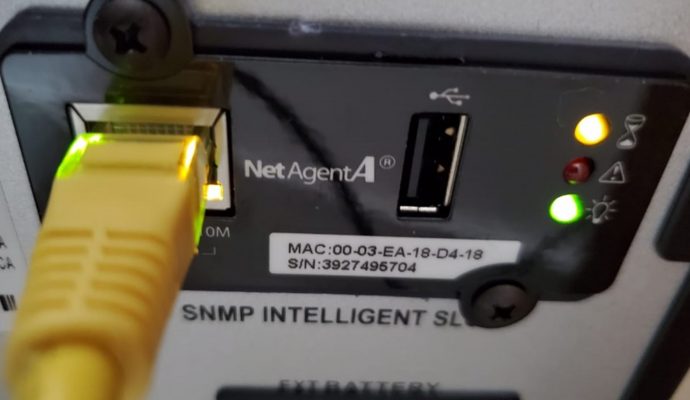 SNMP netagent A rj45 usb tarjeta snmp red interna ups online american ...